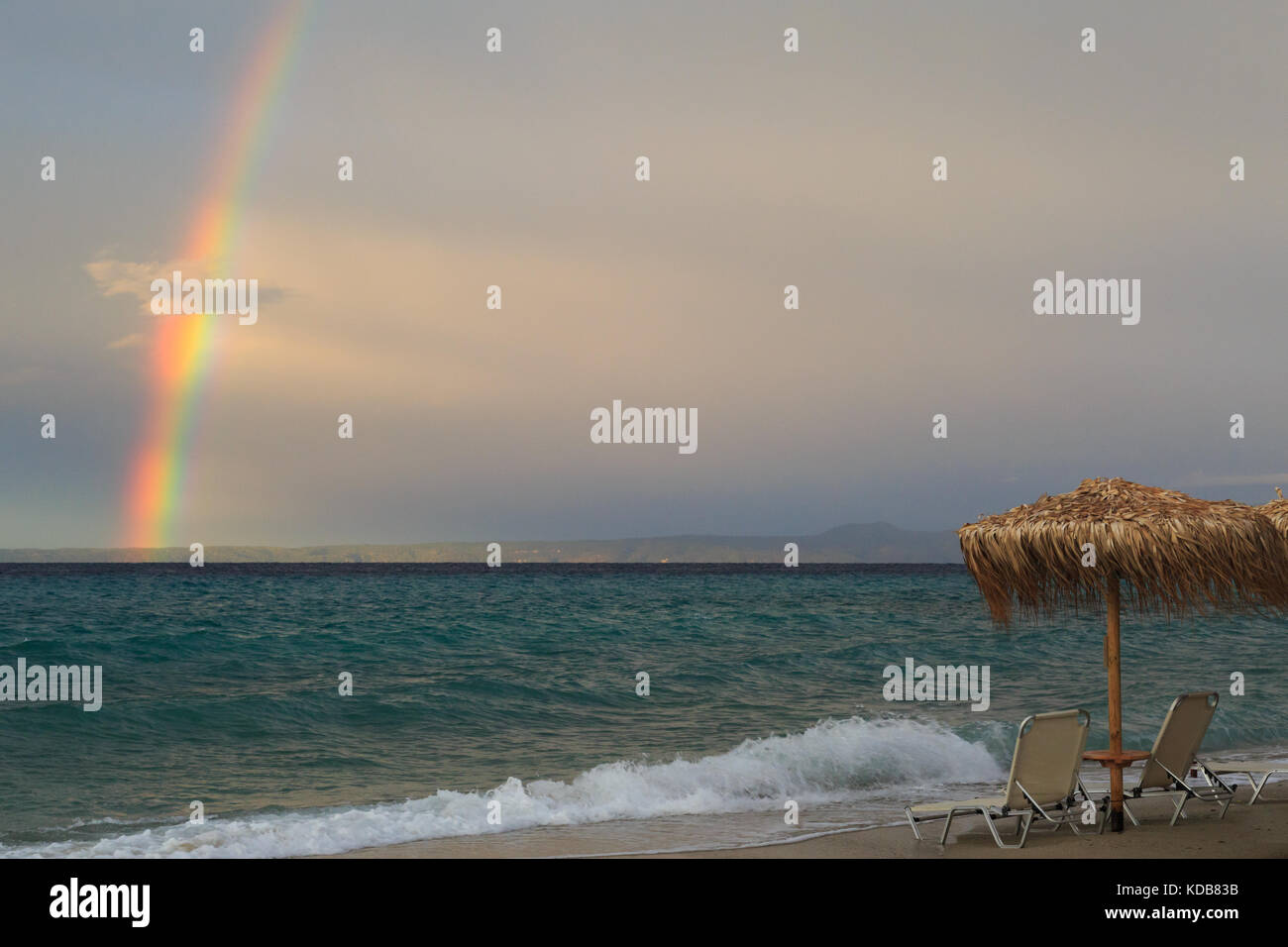 gentle rest in the evening at sunset of the day with a view of the ...