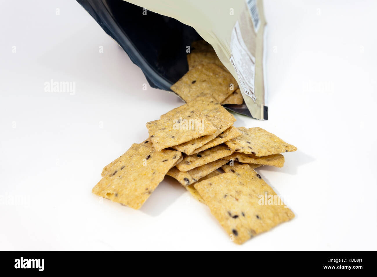 Crackers spilling from bag Stock Photo - Alamy