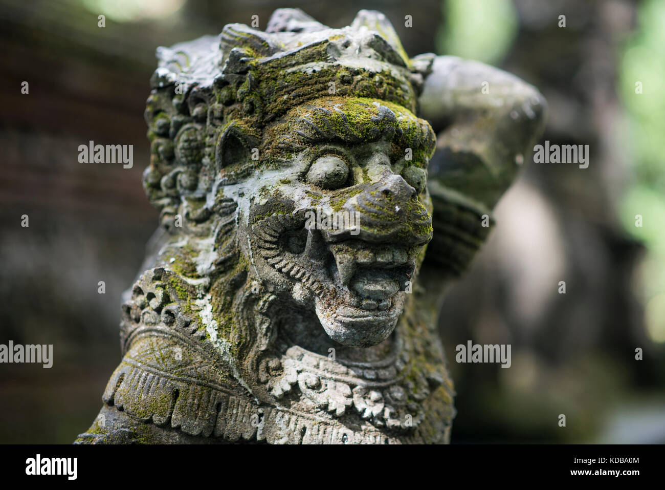 Stone carved monkey diety statue at the Monkey Forest in Ubud, Bali ...