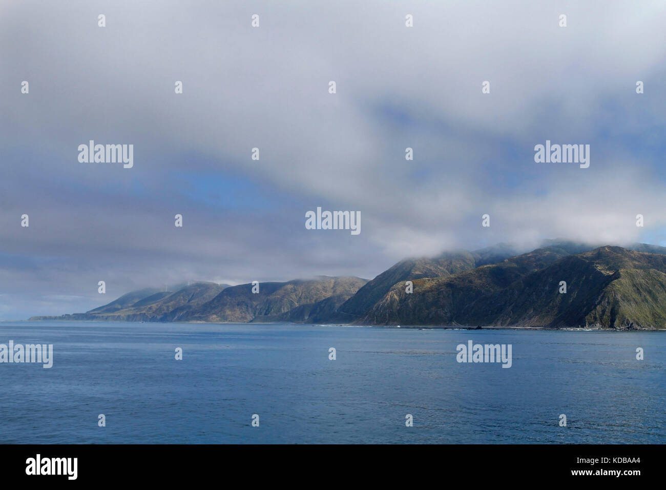 Sinclair Head in New Zealand, North Island, as seen from InterIslander ...