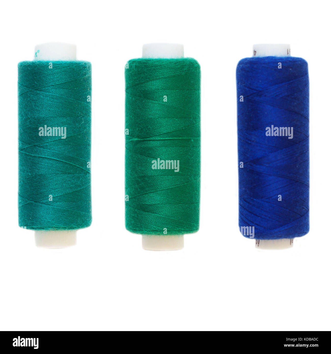 Green thread. Isolated. White background Stock Photo - Alamy