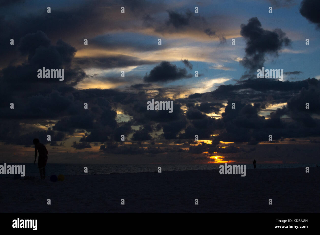 Sunset at Siesta Key, Florida Stock Photo - Alamy