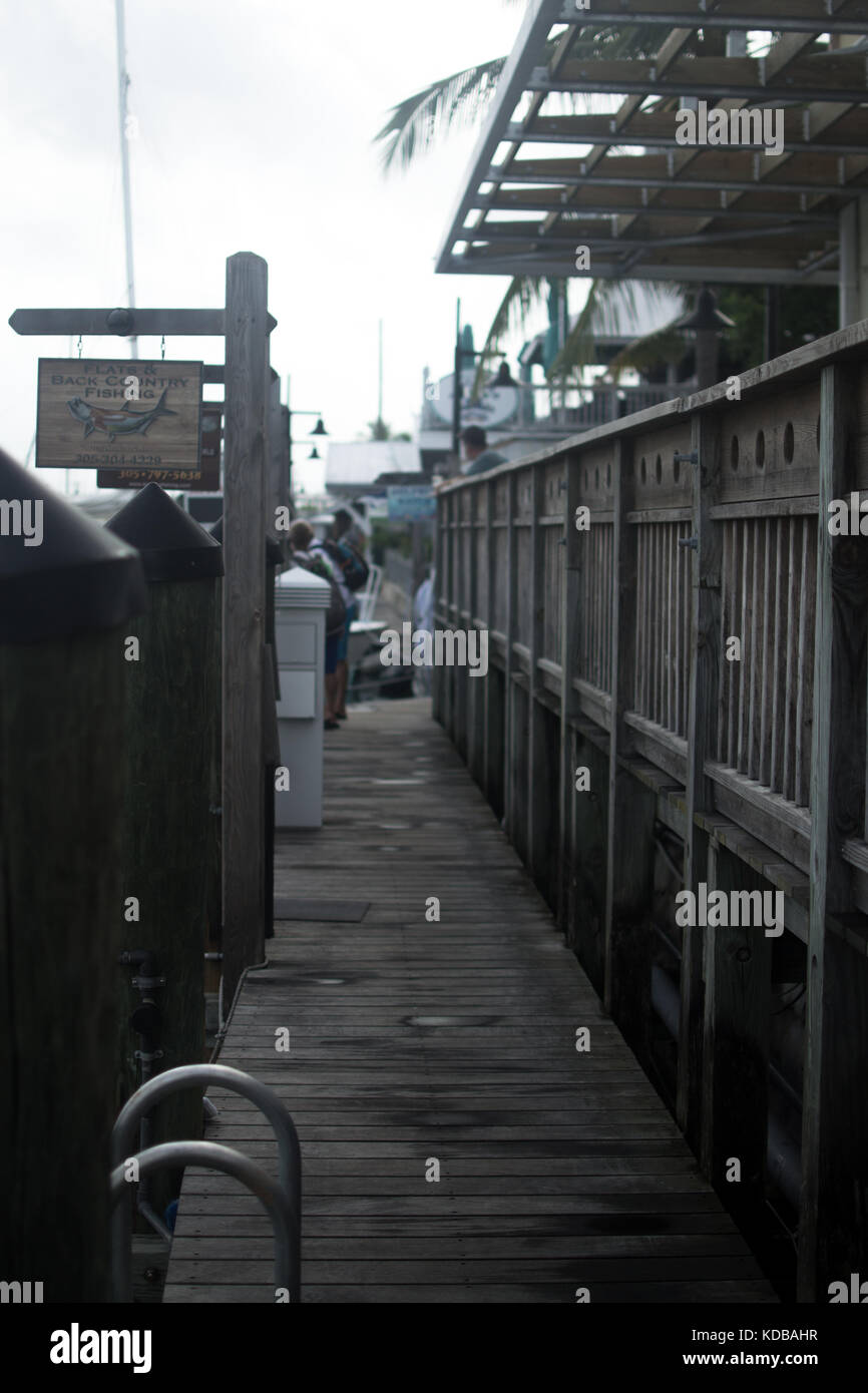 Docks in Key West on a cloudy day Stock Photo - Alamy