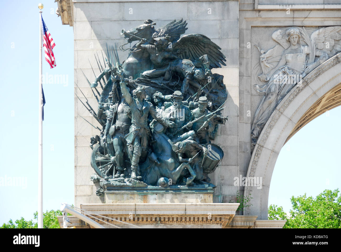 Soldiers and Sailors Memorial Arch at the Grand Army Plaza in Brooklyn, New York City Stock ...