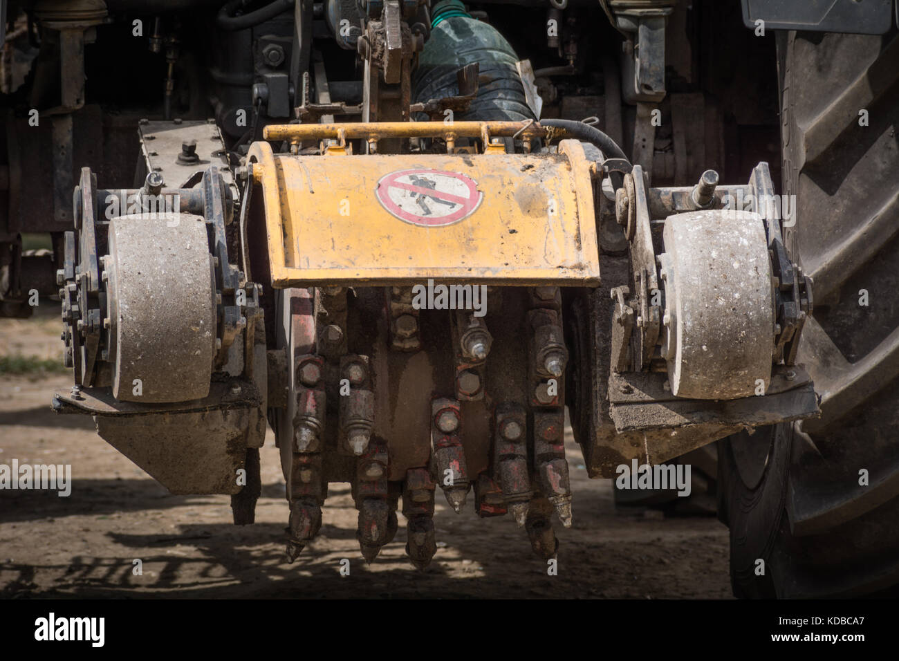 Asphalt cutting machine Stock Photo - Alamy
