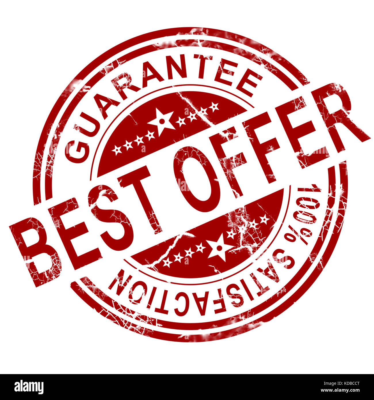 Best offer stamp with white background, 3D rendering Stock Photo - Alamy