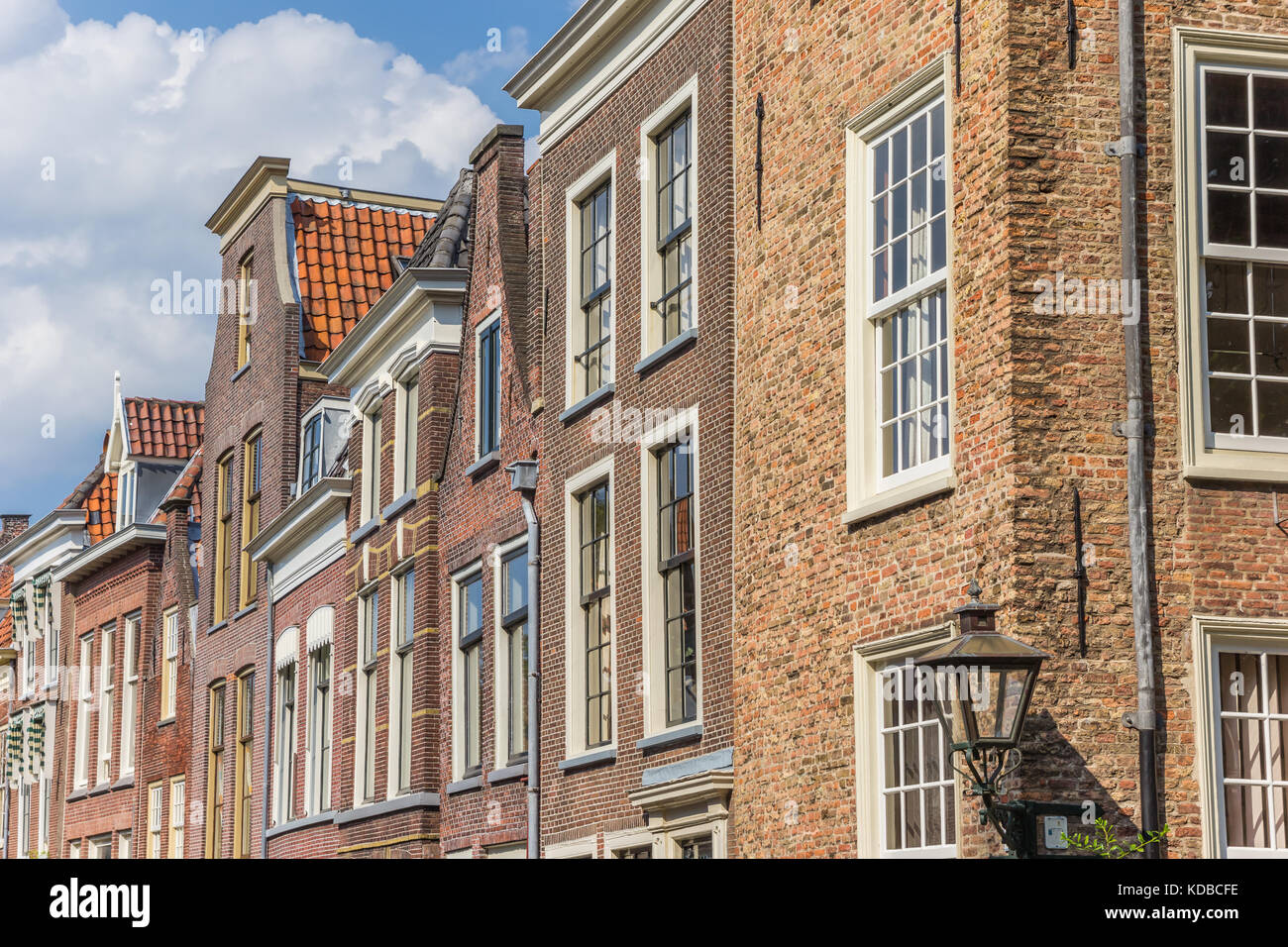 Old houses in the historic center of Leiden, Holland Stock Photo - Alamy