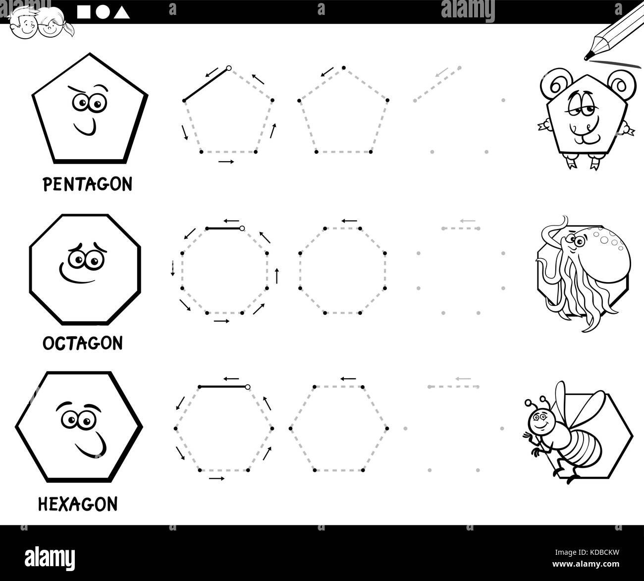 Octagon Coloring Pages