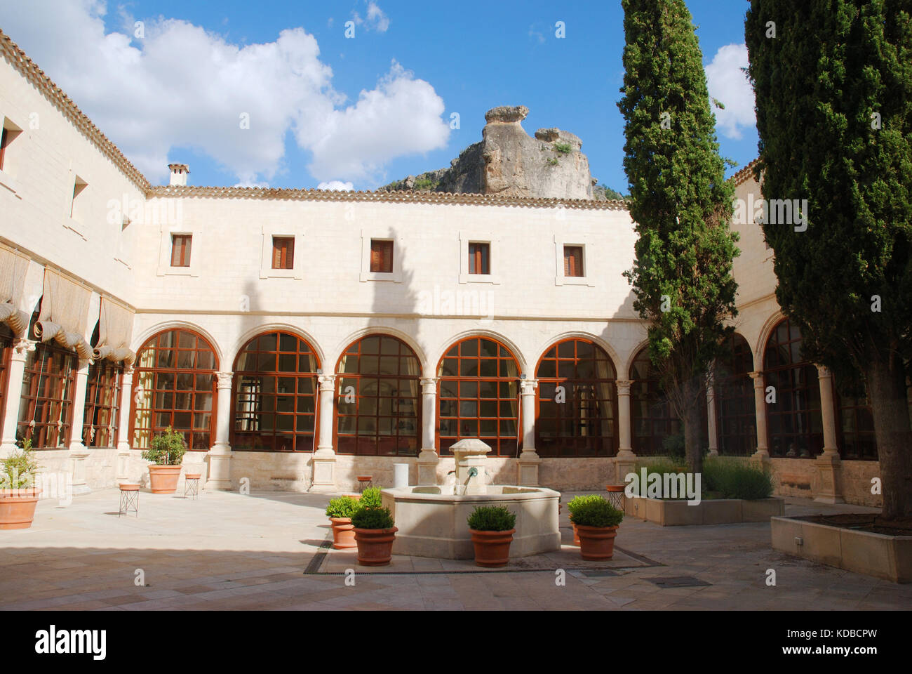 Courtyard. Parador, Cuenca, Spain Stock Photo - Alamy