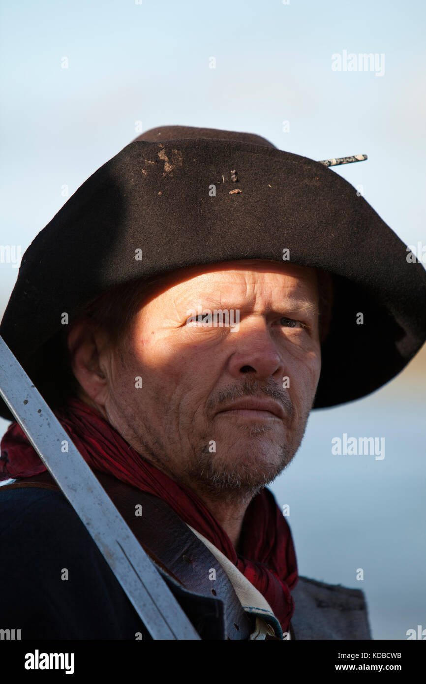 Close-up portrait of pirate Stock Photo - Alamy