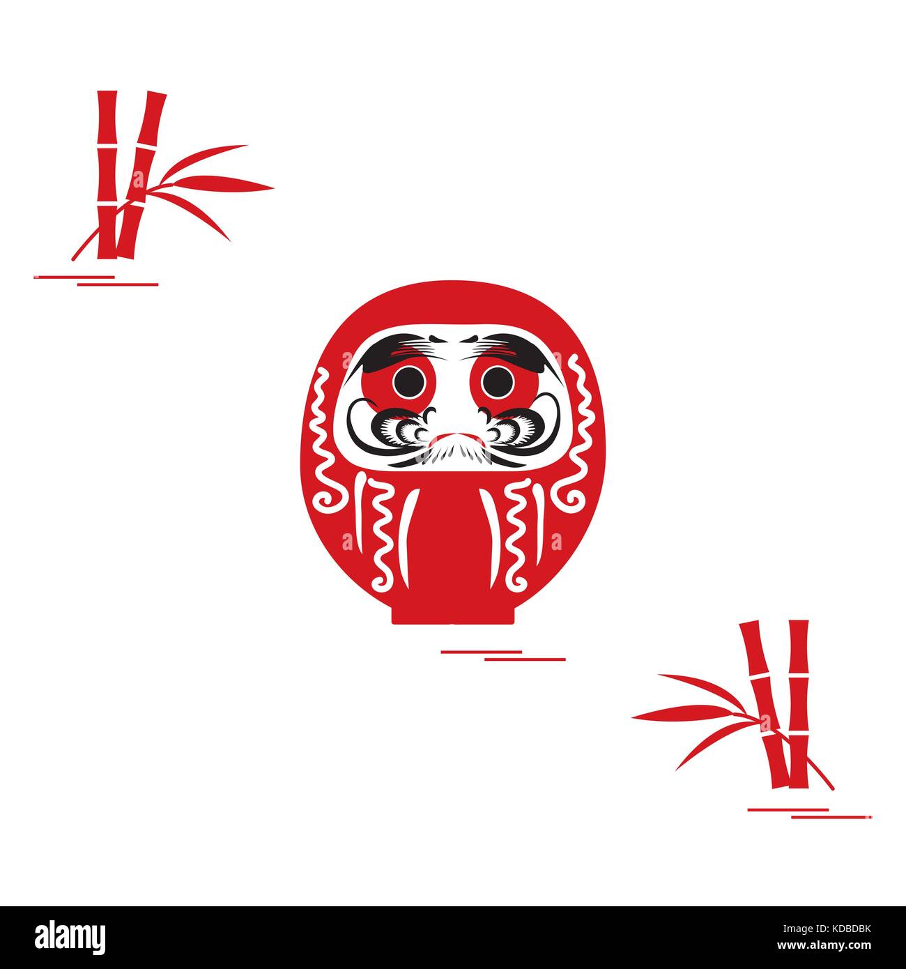 Daruma - Japanese traditional doll roly-poly. The annual new year's ...