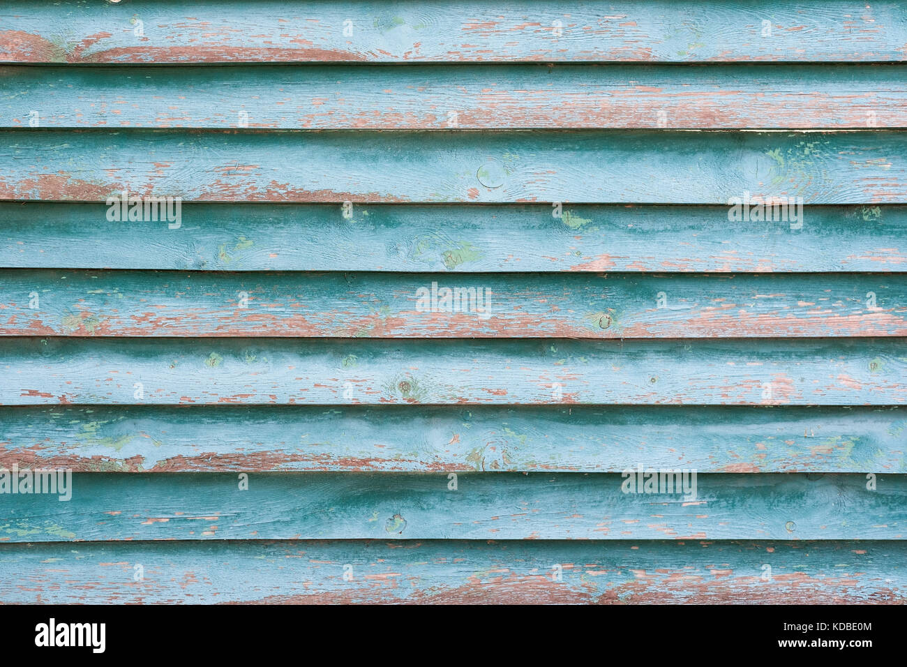 Wooden blue fence Stock Photo - Alamy