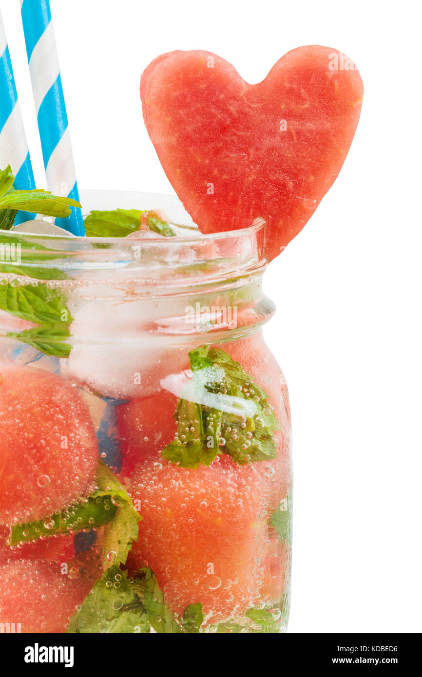 Watermelon heart shape slice Stock Photo - Alamy