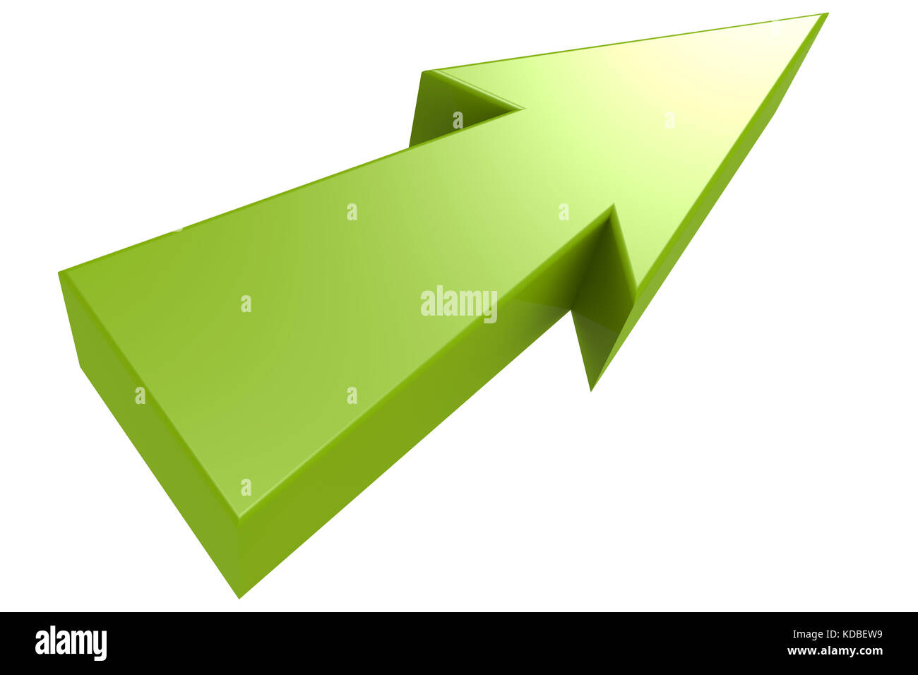 Green arrow, isolated with white background image with hi-res rendered ...