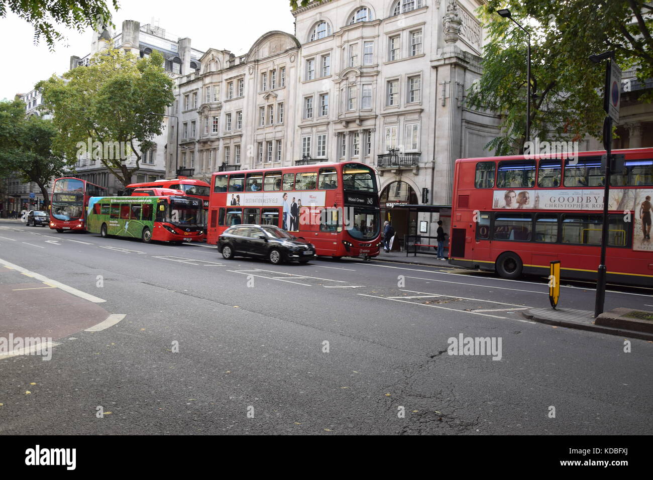 Red Buses in London Stock Photo - Alamy