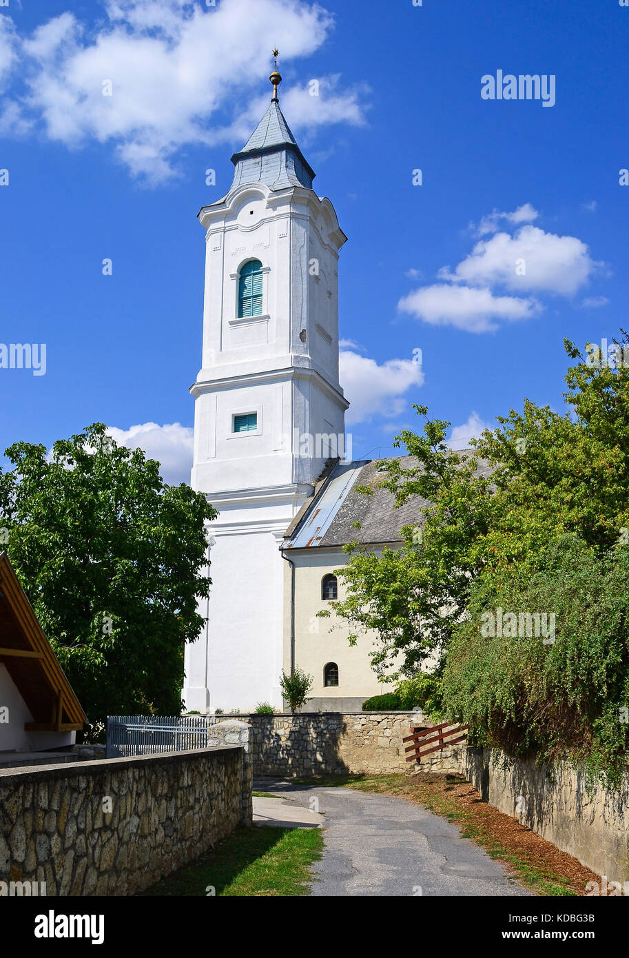 Old churche of Tarcal village, Hungary Stock Photo - Alamy