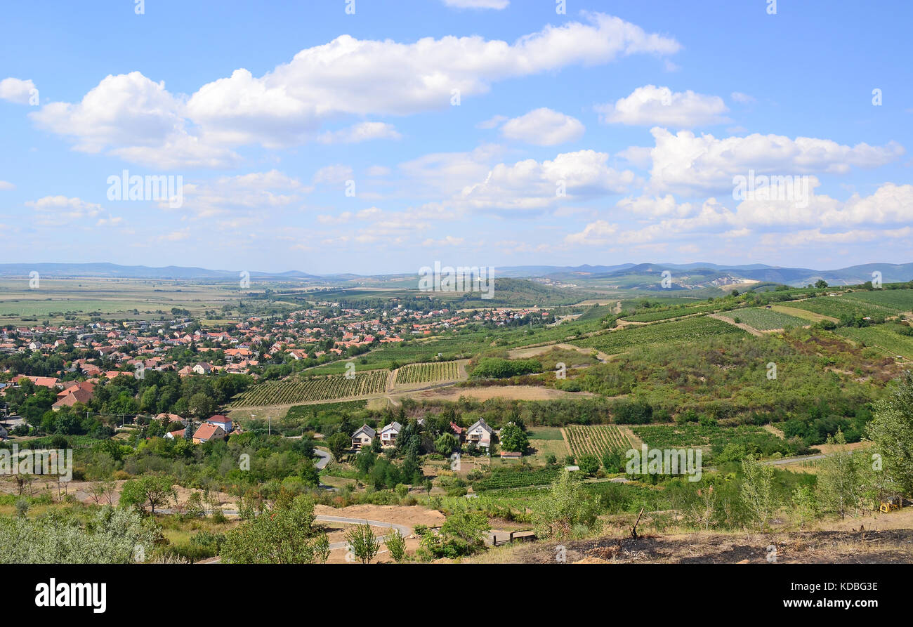 Tarcal city in the dell, Hungary Stock Photo - Alamy