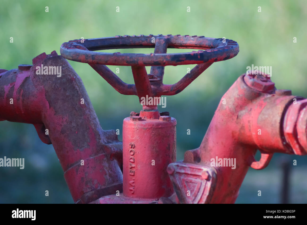Red water valve hi-res stock photography and images - Alamy