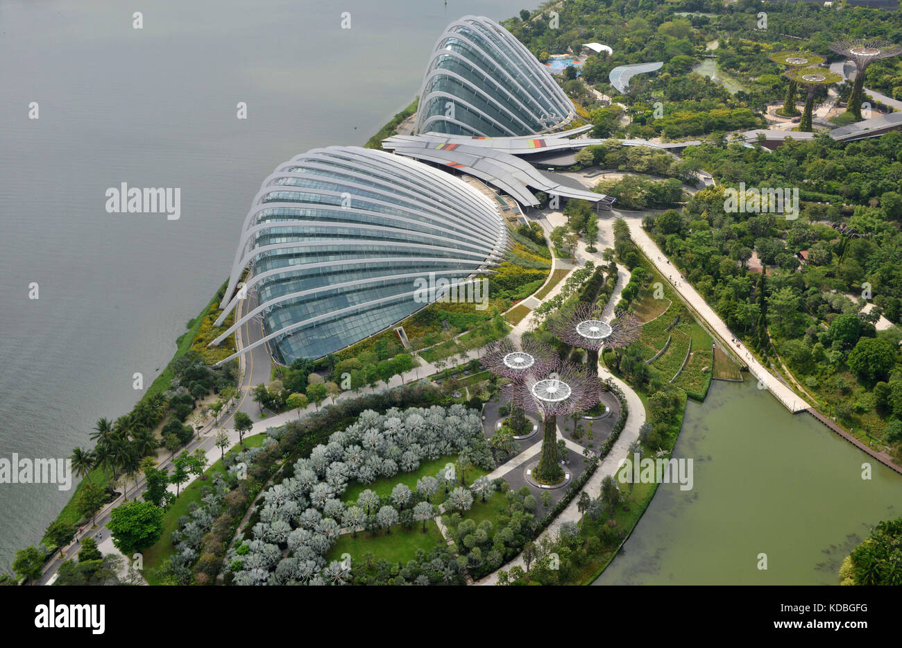 Singapore. 2016/05/20. The huge park "Gardens by the Bay" (101 hectares ...