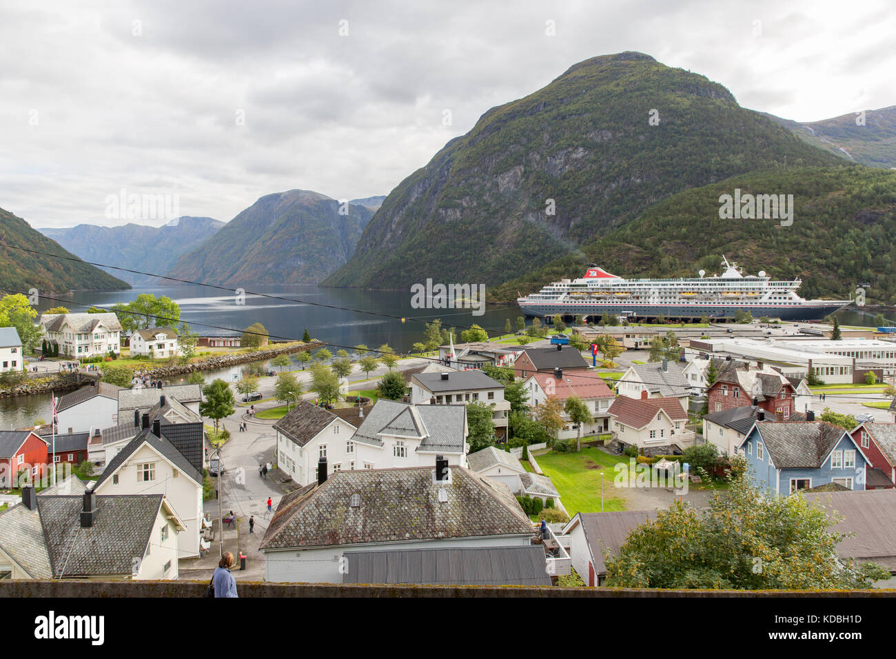 The Fred Olsen Cruise Liner, MS Balmoral at Hellesylt, Sunnylvsfjorden ...