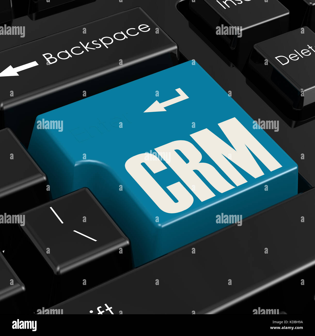 CRM - Business Concept. Button on Modern Computer Keyboard Stock Photo ...