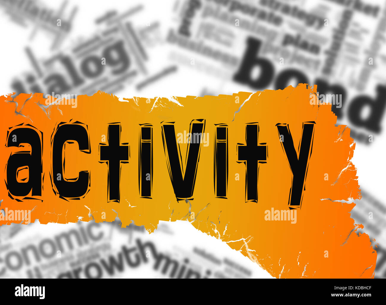 Word cloud with activity word image with hi-res rendered artwork that ...