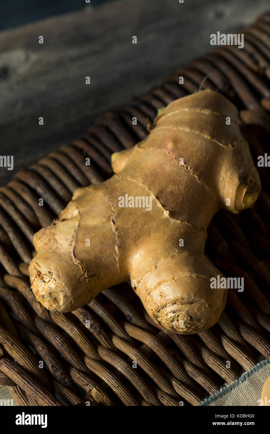 Raw Brown Organic Ginger Root Ready to Use Stock Photo - Alamy