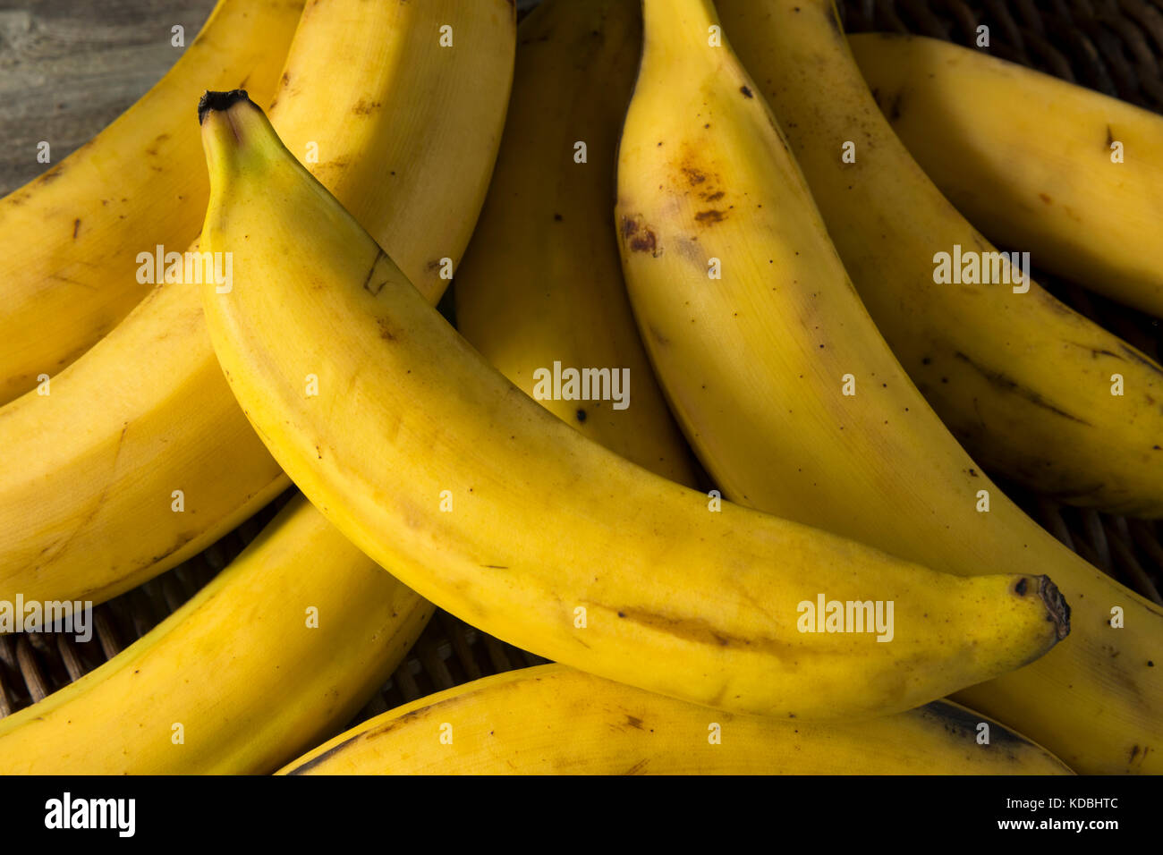 Raw Organic Yellow Plantain Bananas Ready to Chop Stock Photo - Alamy