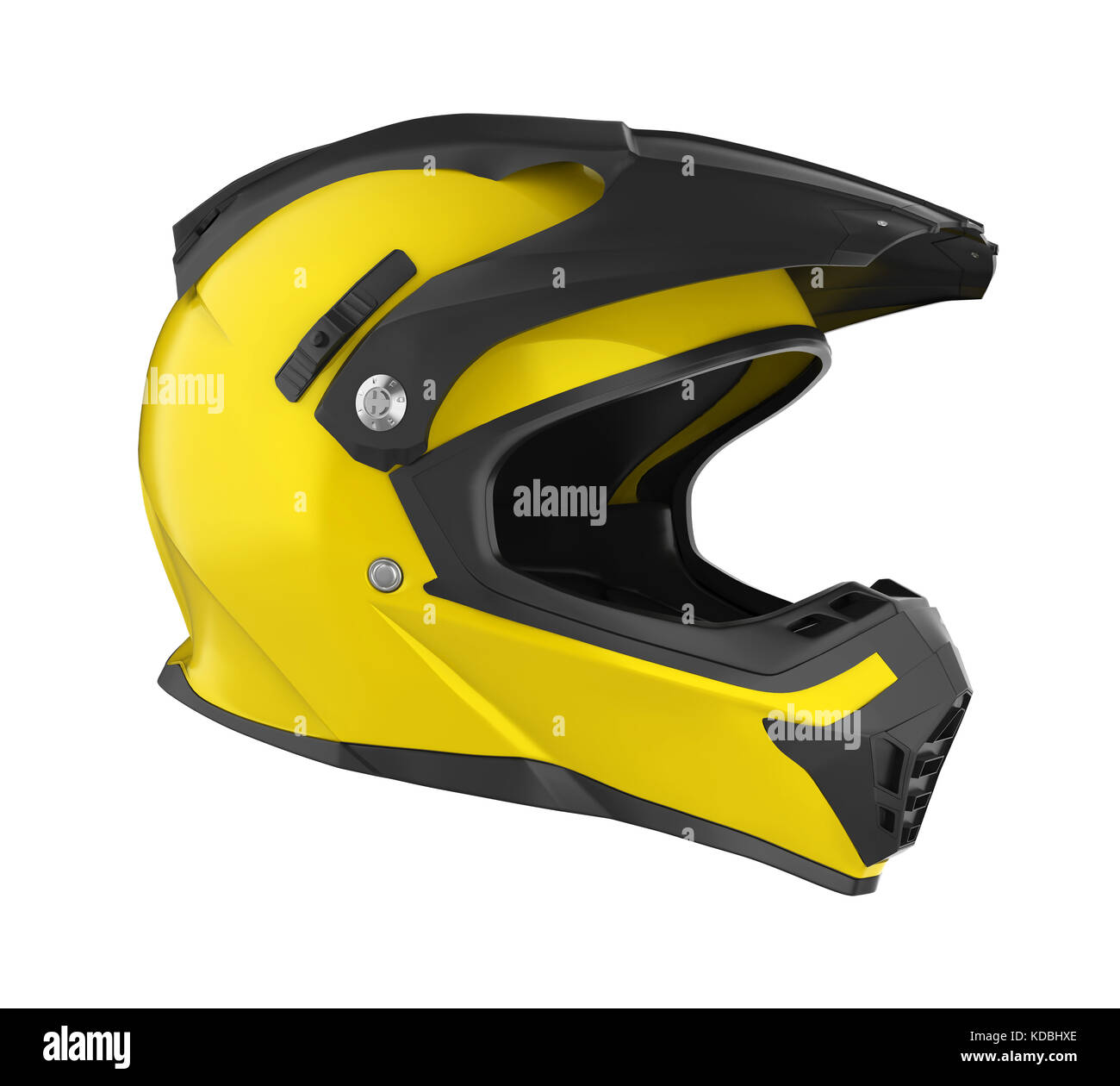 Motor helmet side view Cut Out Stock Images & Pictures - Alamy