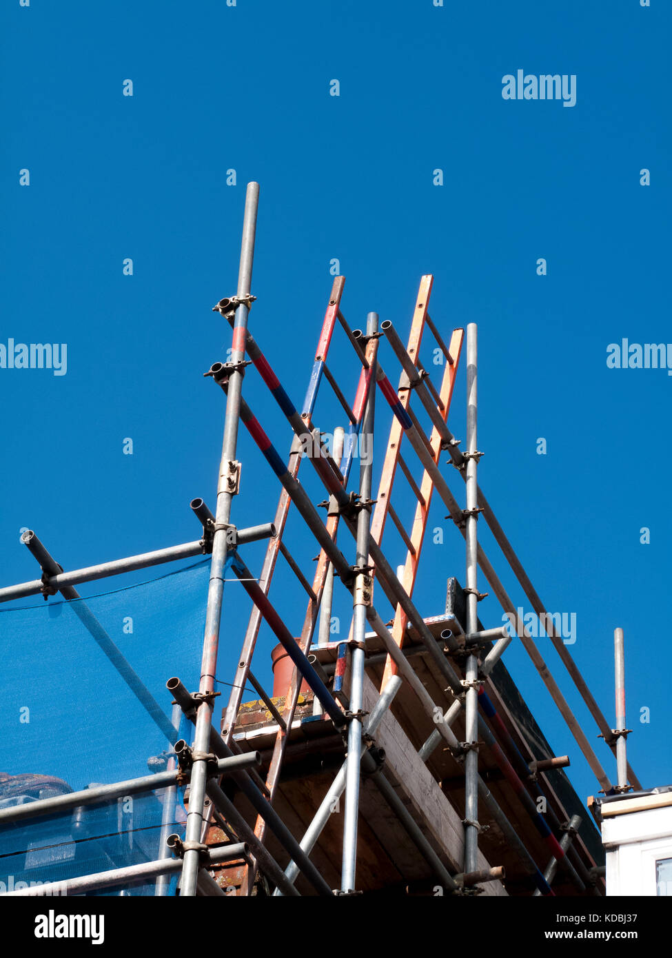 Contractors scaffolding and ladders, renovations to roof and chimney ...