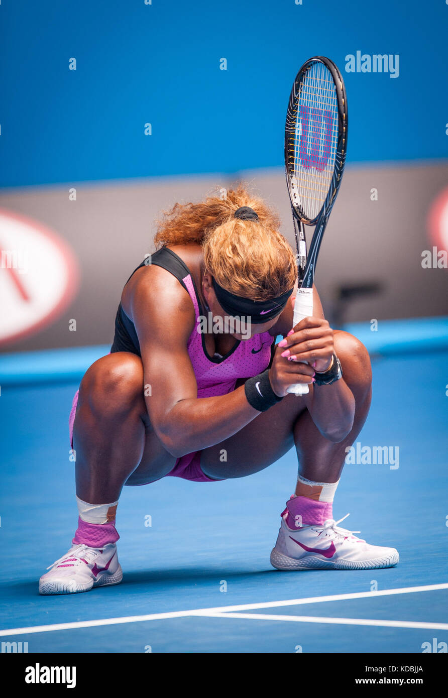Serena Williams (USA) fell to A. Ivanovic (SRB) in the fourth round of ...