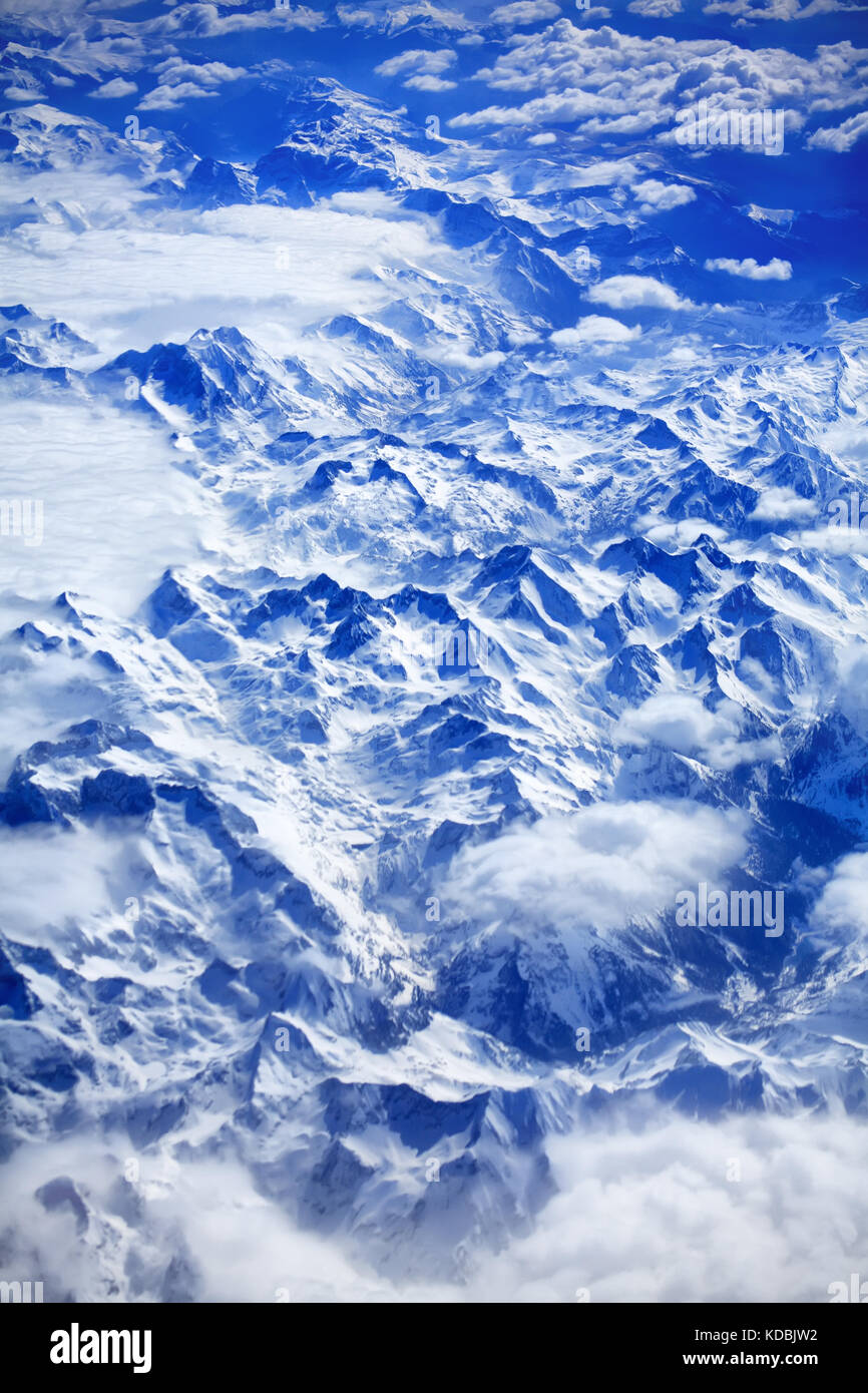 Aerial view of Pyrenees Mountains Stock Photo - Alamy