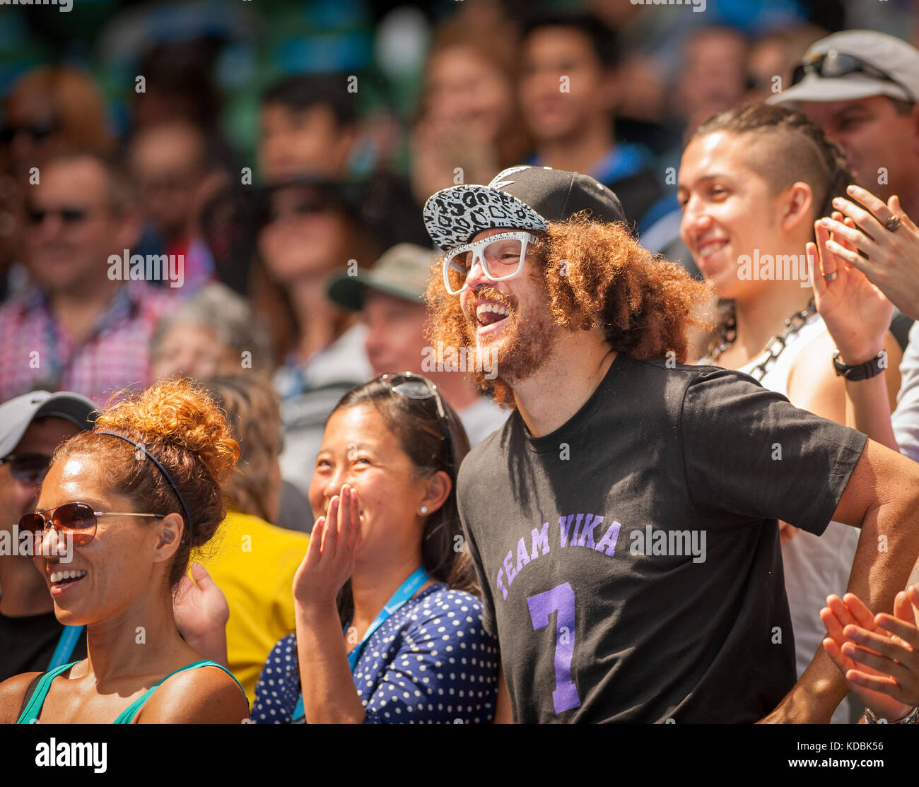 Rapper Stefan Kendal Gordy - or "Red Foo" (in white glasses) as he is ...