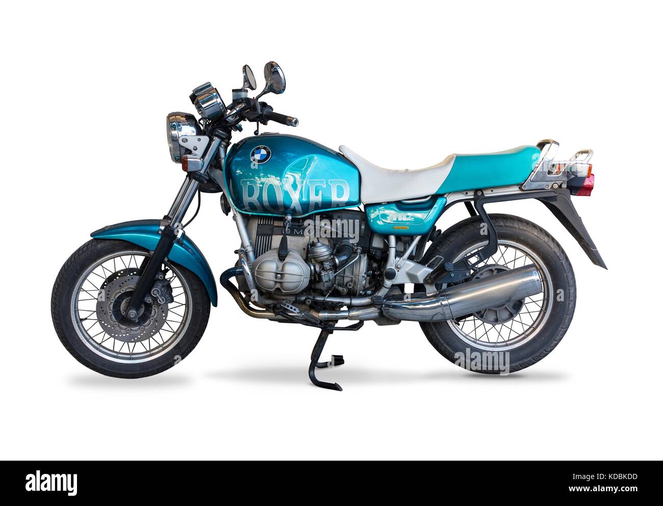 Classic BMW German motorcycle isolated on white Stock Photo - Alamy