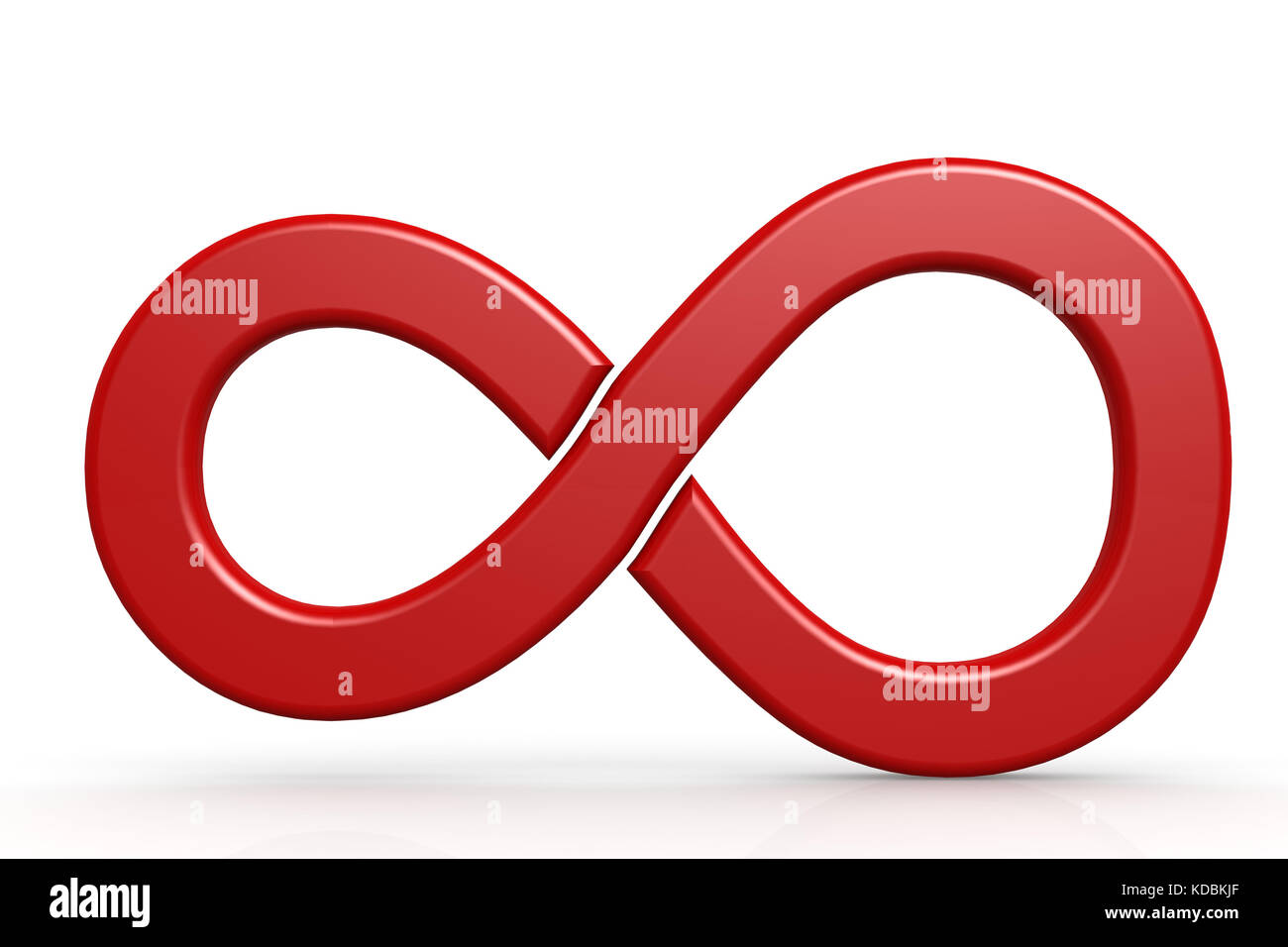 Red infinity sign on white background, 3D rendering Stock Photo - Alamy