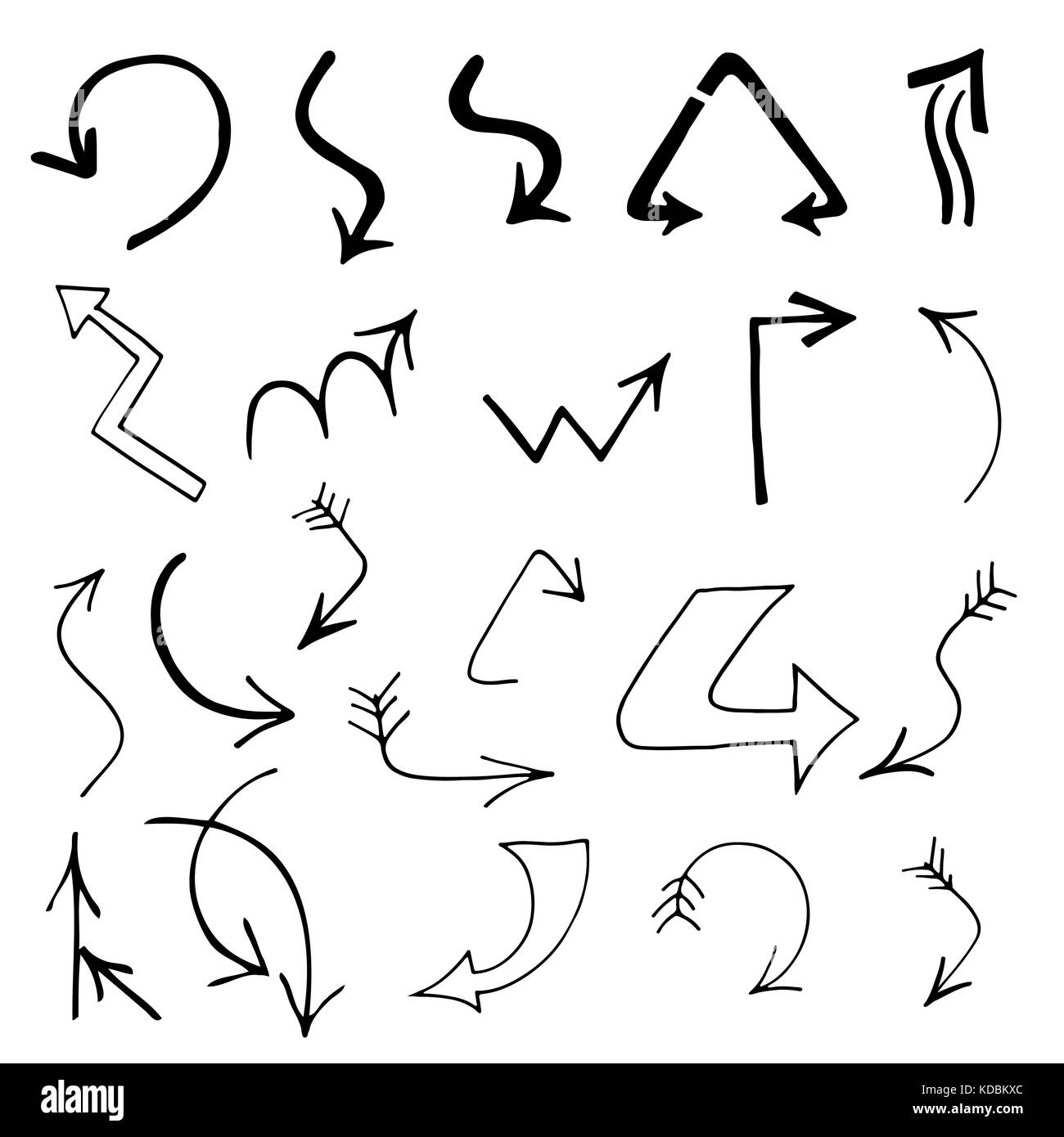 Set of Arrows and Lines. Vector illustration Stock Vector Image & Art ...