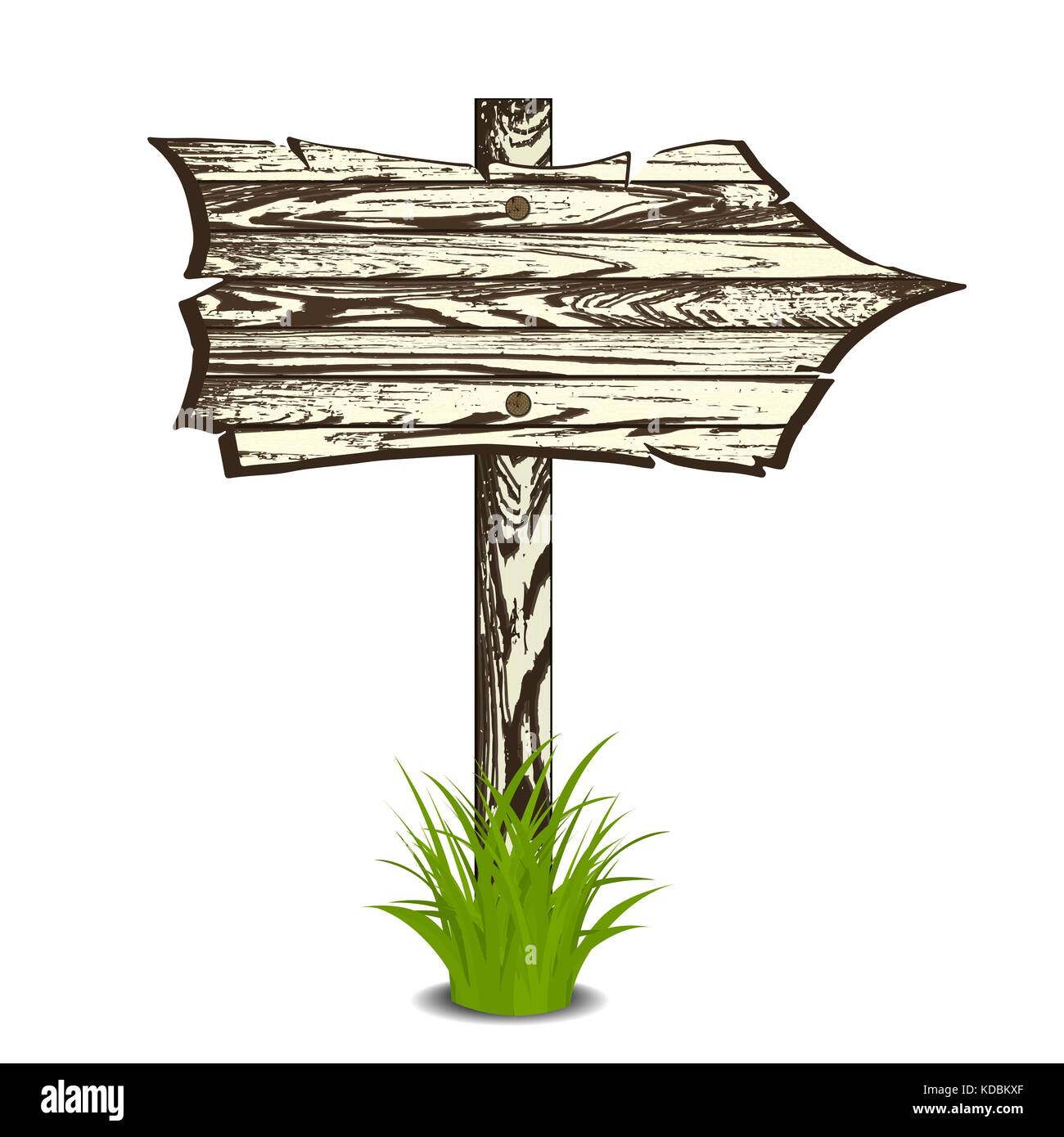 Cartoon wood direction signs hi-res stock photography and images - Alamy