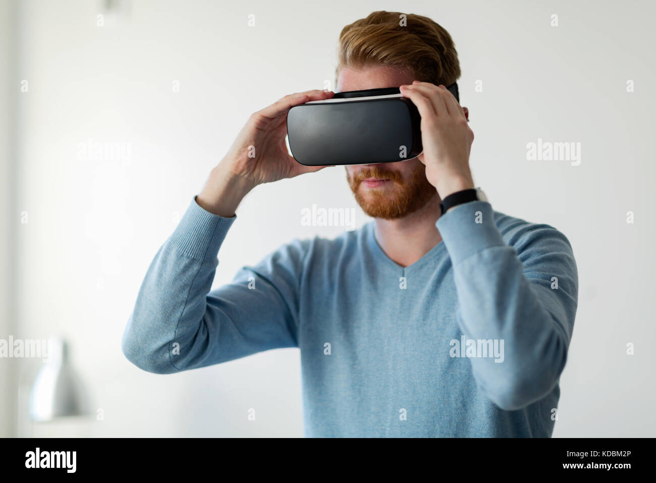 Man with gaming headset hi-res stock photography and images - Alamy