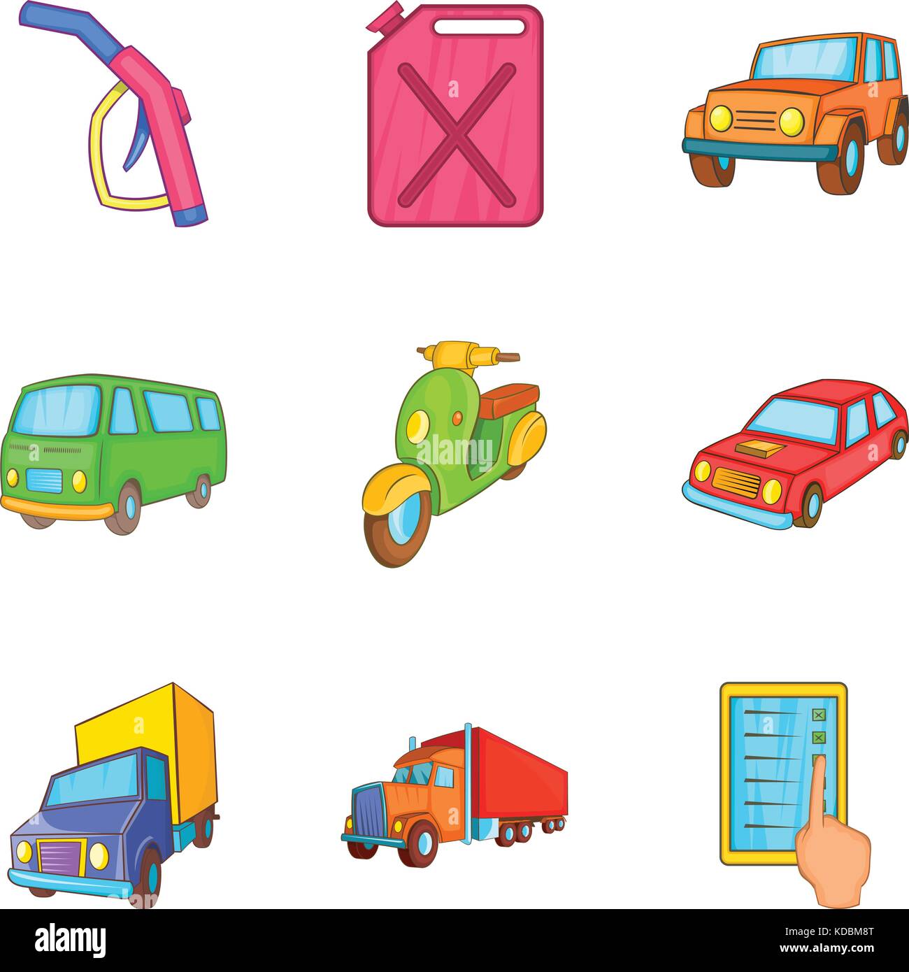Truck repair icons set, cartoon style Stock Vector Image & Art - Alamy