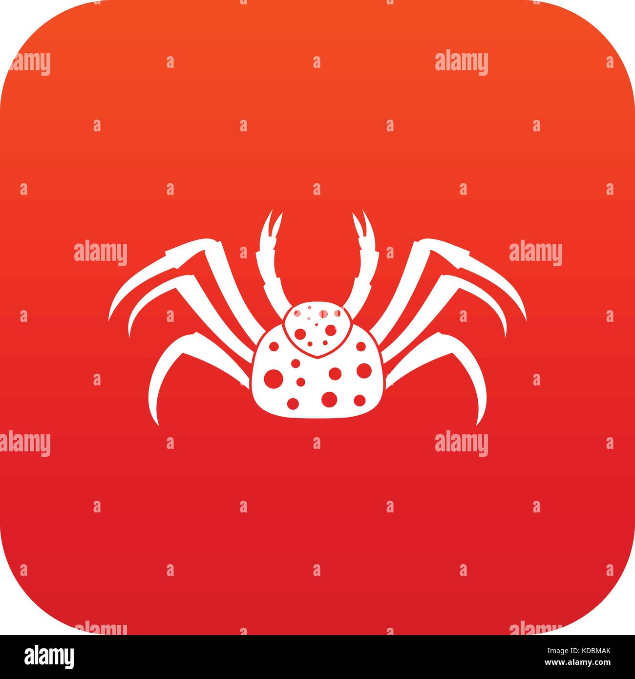 Live crab icon digital red Stock Vector Image & Art - Alamy