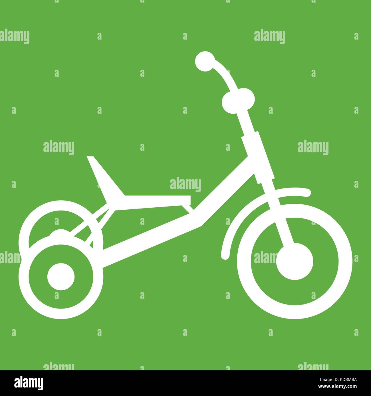 Tricycle icon green Stock Vector Image & Art - Alamy