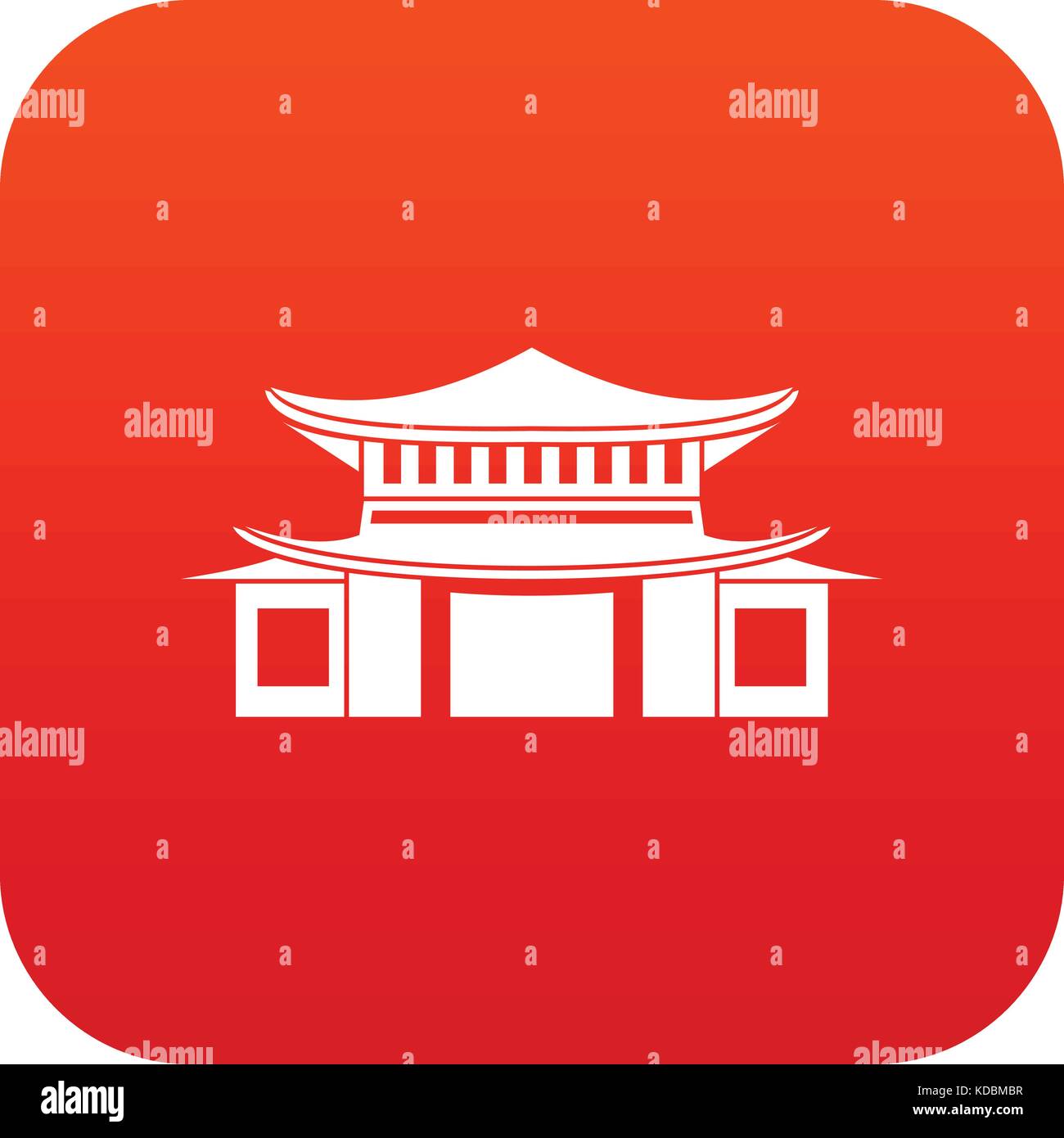 Chinese icon digital red Stock Vector Image & Art - Alamy