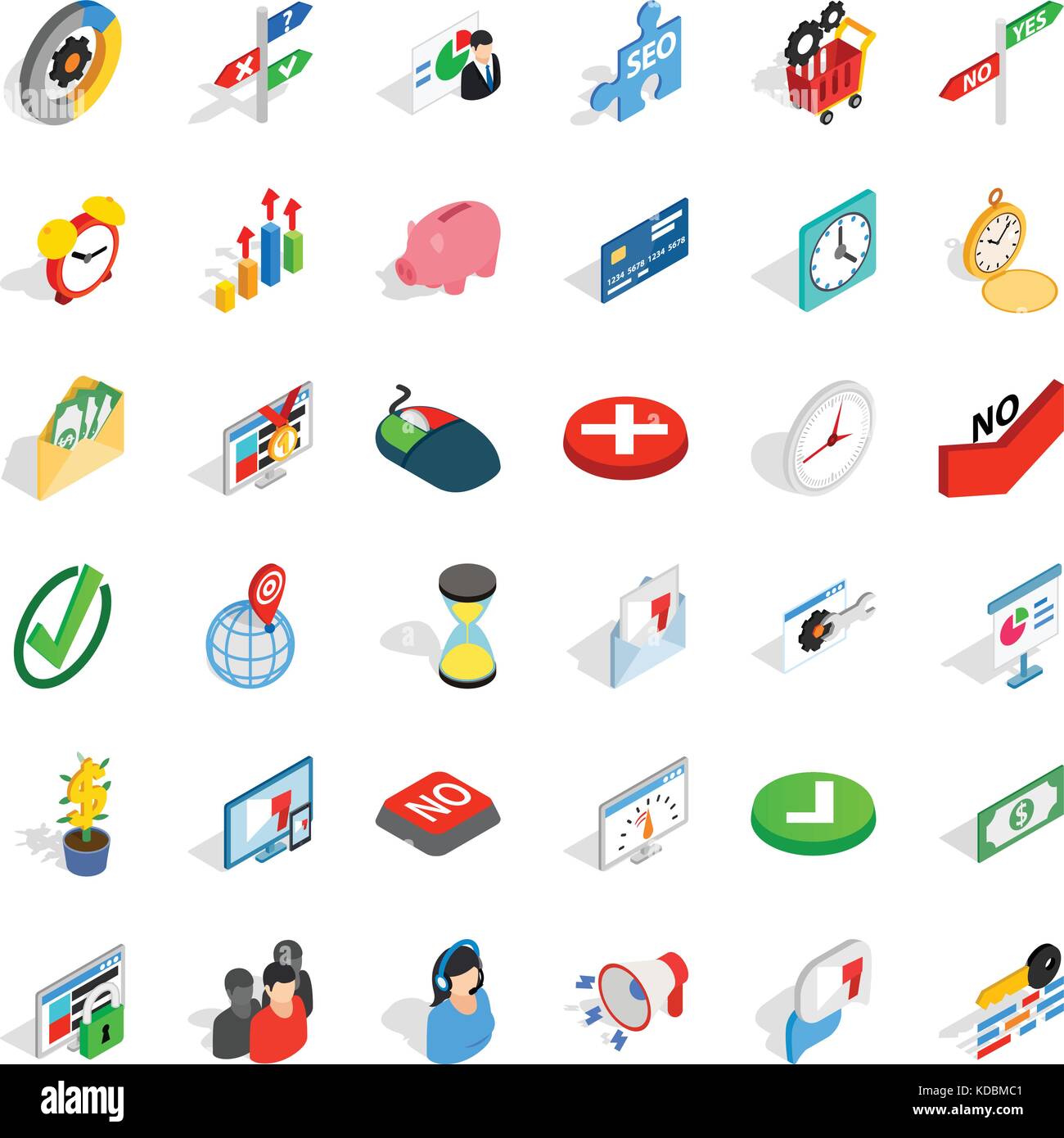 Usage icons set, isometric style Stock Vector Image & Art - Alamy