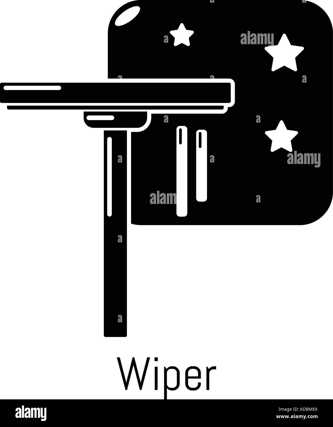 Wiper icon, simple black style Stock Vector Image & Art - Alamy