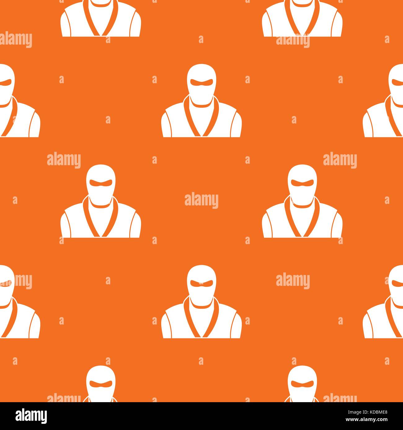Ninja in black mask pattern seamless Stock Vector Image & Art - Alamy