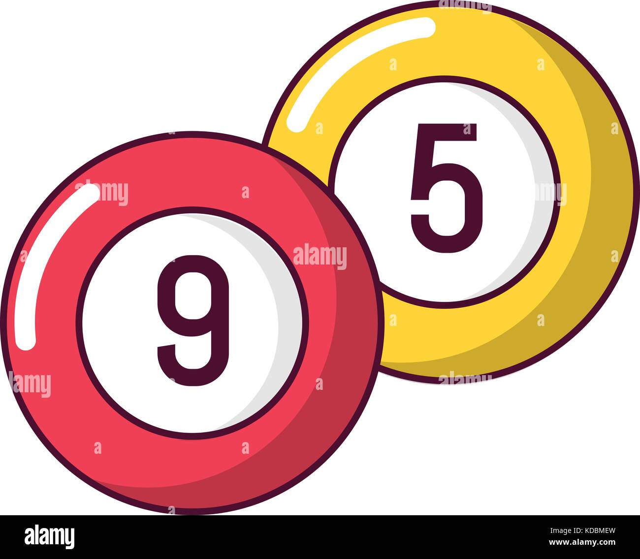 Billiard ball icon, cartoon style Stock Vector Image & Art - Alamy