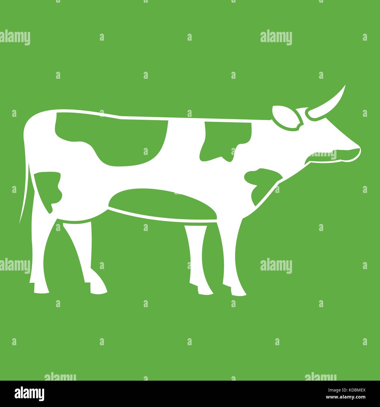 Switzerland cow icon green Stock Vector Image & Art - Alamy
