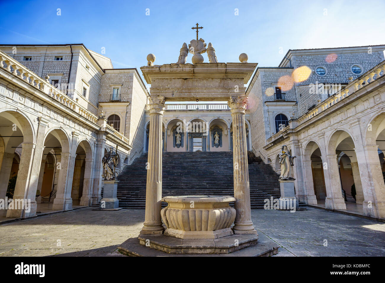 Benedictine Abbey -Montecassino in Italy Stock Photo - Alamy