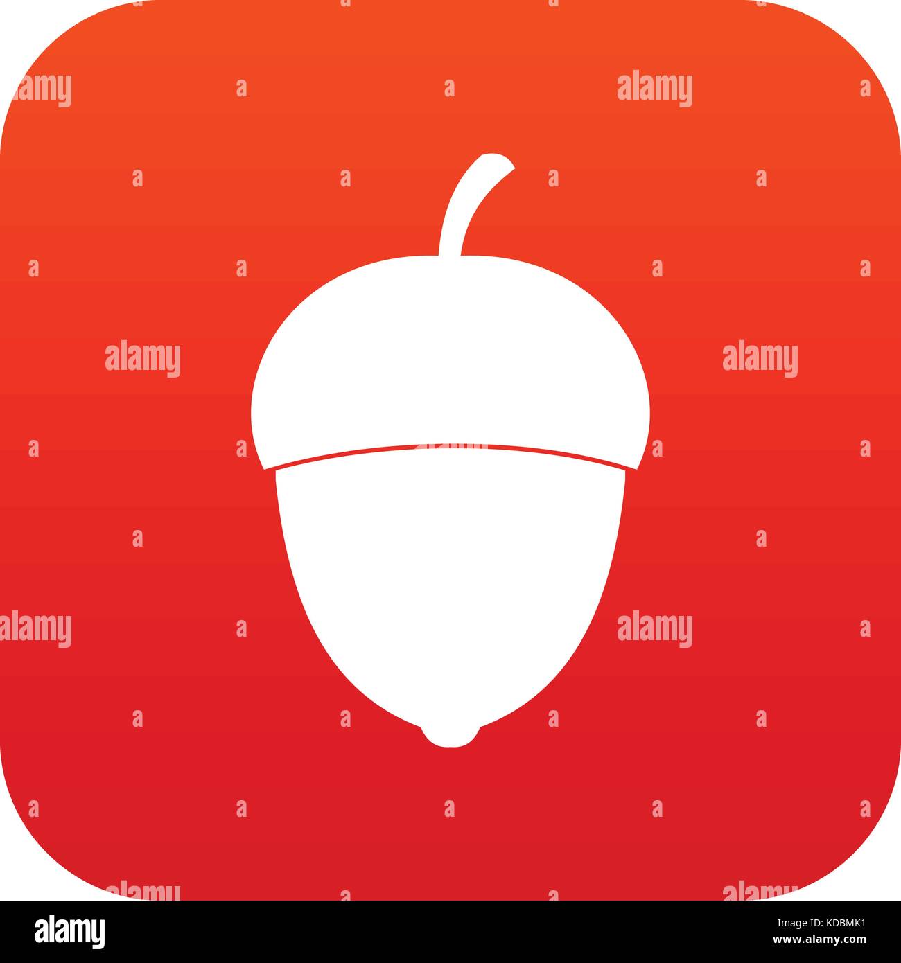 Acorn icon digital red Stock Vector Image & Art - Alamy