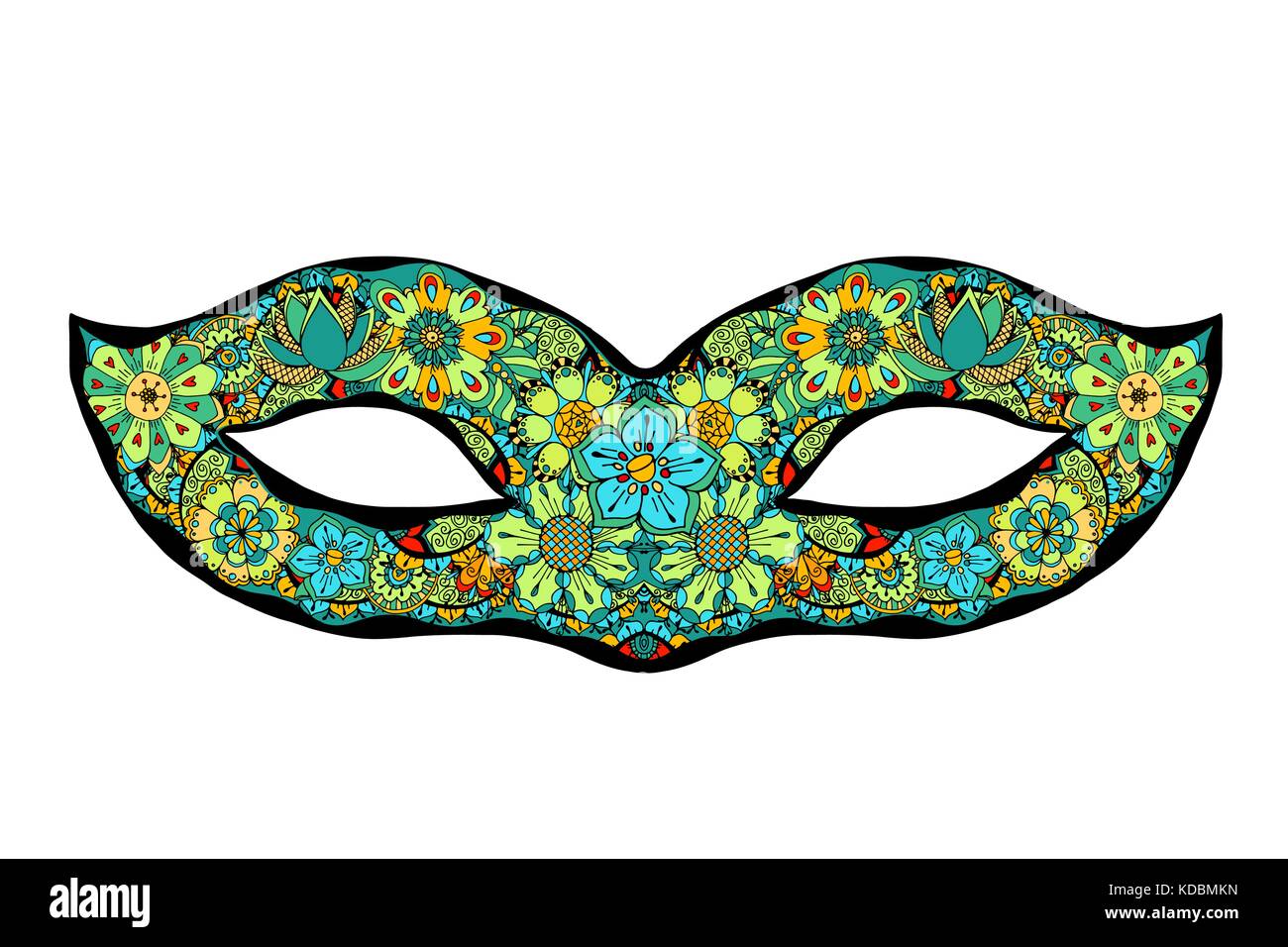 Illustration of an elegant venetian mask hi-res stock photography and ...
